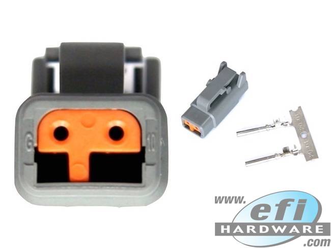 Deutsch DTM 2 Pin with F-Crimp Sockets