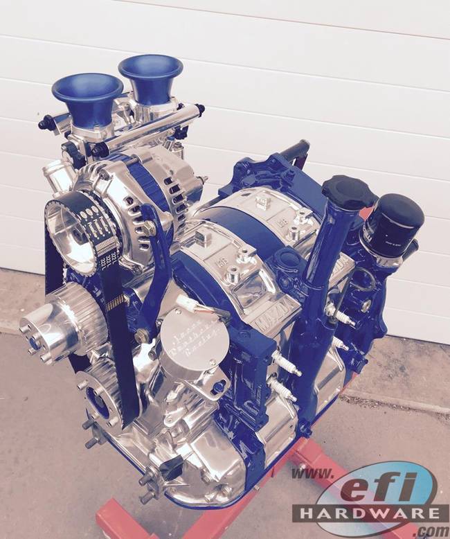 13B PP Polished IDA on Engine Stand