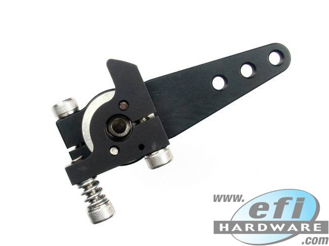 Throttle Stop with Idle Adjustment and Indexable Arm Linkage