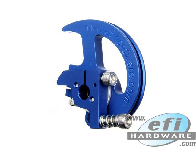 Throttle Stop with Indexable Cable Pulley - 3/4 - Blue