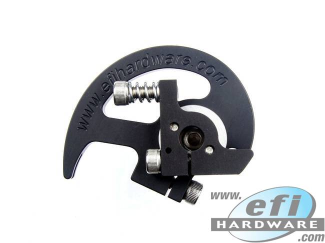 Throttle Stop with Indexable Cable Pulley - Back Side - Black