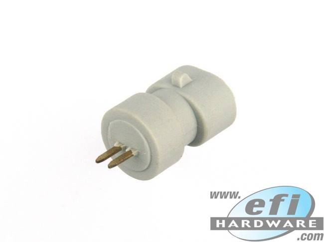 Delco Air Temp Sensor Connector - Male Pins - Rear View