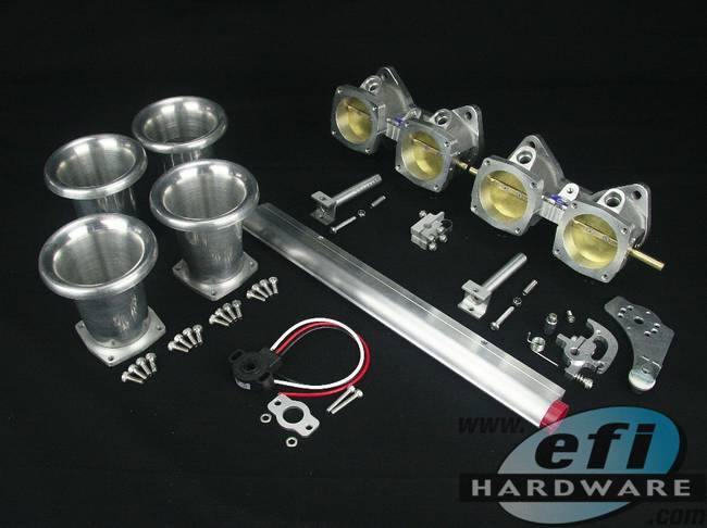EFI Hardware E-Series DCOE Throttle Bodies 45mm and 50mm - Kit Of Parts