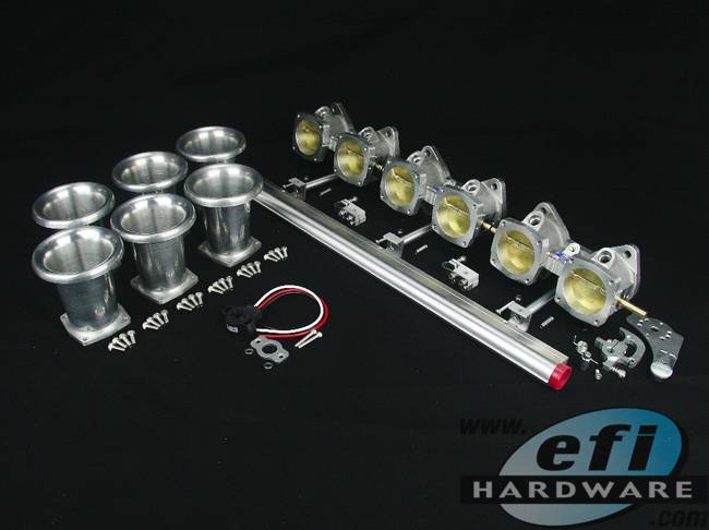 EFI Hardware E-Series 6 Cylinder DCOE Throttle Bodies 45mm and 50mm ...