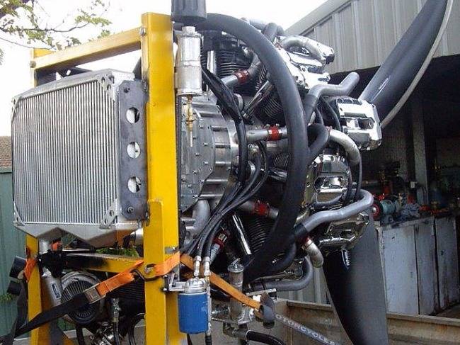 Russell Sutton 14 Cylinder Radial Engine - Rear View